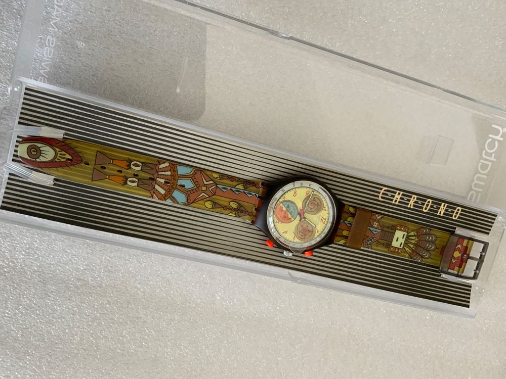 DANCING FEATHERS Swatch CHRONO ★ ungetragen - VINTAGE (Neu und originalverpackt) in Wettswil für ...