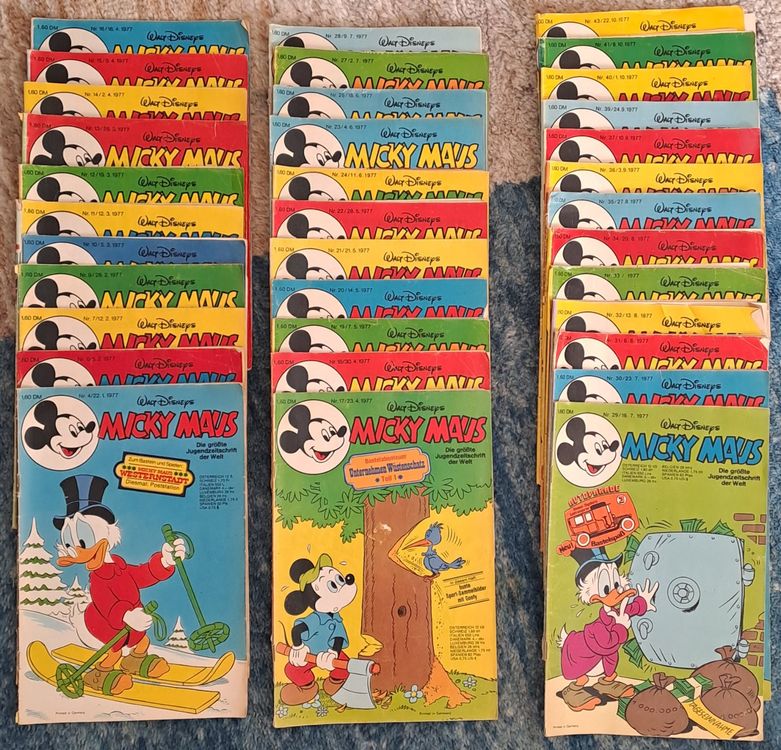 35 Micky Maus Hefte - Jg. 1977 (Gebraucht) in Bern für CHF 39 – mit Lieferung auf Ricardo kaufen