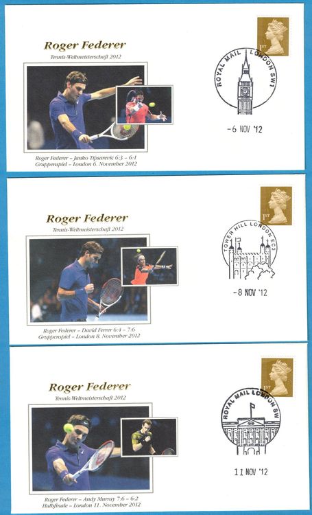 Roger Feder 1982 Tennisweltmeisterschaft 3 Briefe | Kaufen auf Ricardo