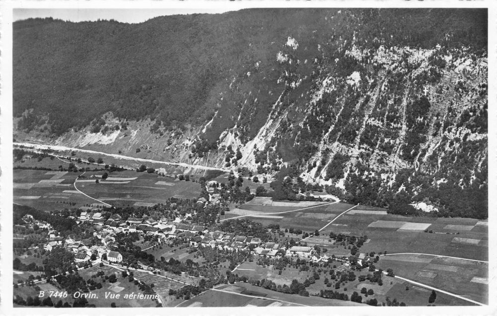 Orvin BE // vue aérienne Luftbild village Dorf Jura (Gebraucht) in ...