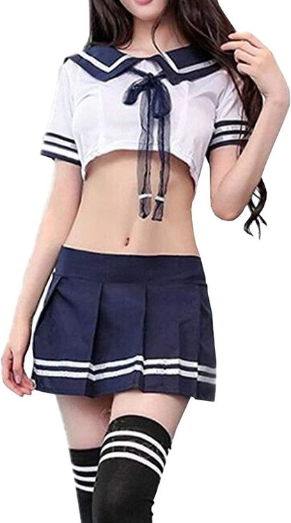 Sexy Schulmädchen Cosplay Dessous Outfit Mit Strümpfen Kaufen Auf Ricardo
