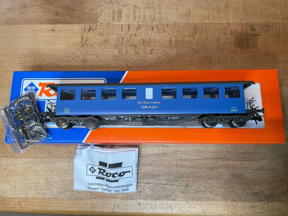 Sondermodelle Dampfbahn Seetalwagen Roco Vallée de Joux Blau | Comprare ...