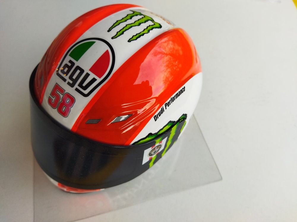 Motoradhelm AGV "Marco Simoncelli" Moto GP von Minichamps (Neu und ...