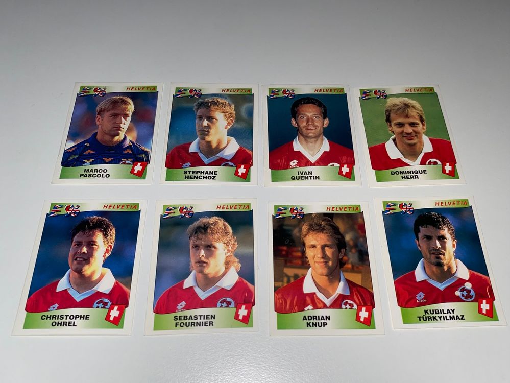 8 Panini Bilder Schweiz EM 1996 | Kaufen auf Ricardo