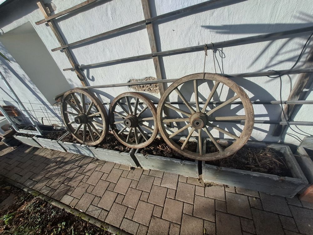 Wagenräder Holz antik (Gebraucht) in Steinerberg für CHF 60 – nur ...
