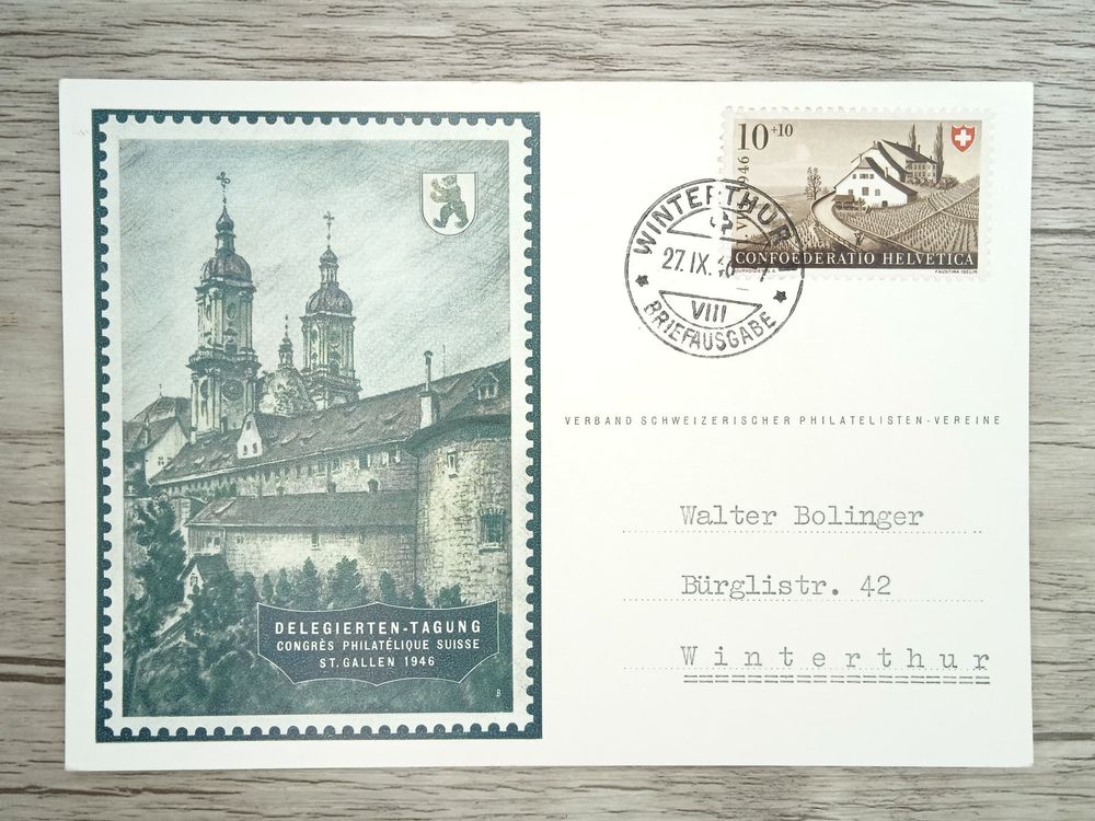 TR72 Carte Postale + Timbre Suisse 1946 | Kaufen auf Ricardo