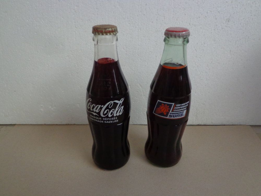 Zwei alte 2dl Coca Cola Flaschen Jahrgang 62/93 (Gebraucht) in Zofingen für CHF 10 – mit ...