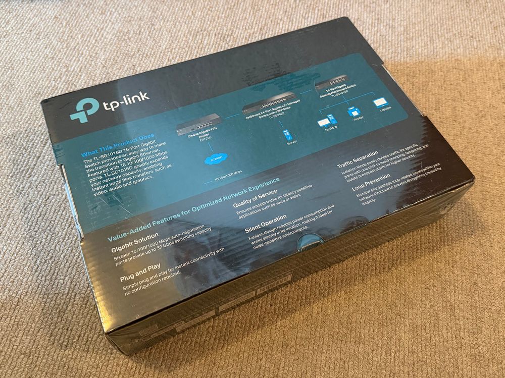 TP-Link TL-SG1016D V8.0 16 Port Gigagbit-Switch, unmanaged (Neu und ...