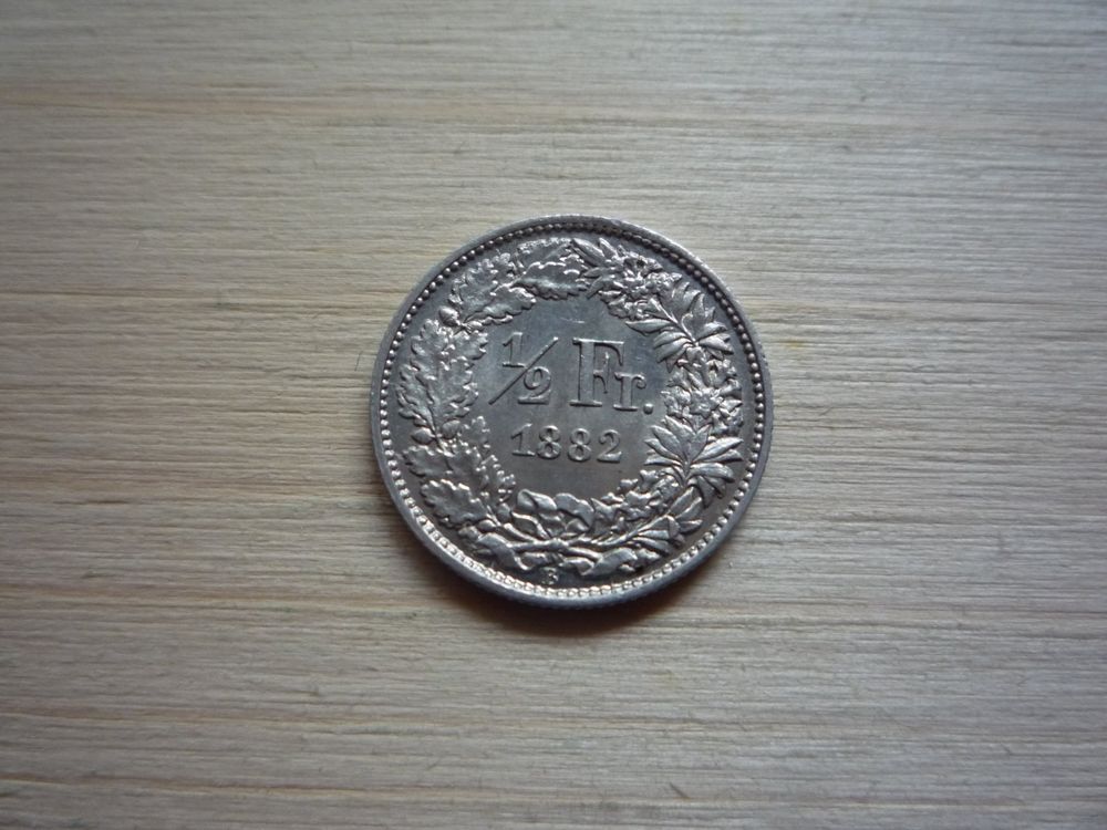 1/2 Franken 1882 Top stgl (Gebraucht) in Rieden SG für CHF 550 – mit Lieferung auf Ricardo kaufen