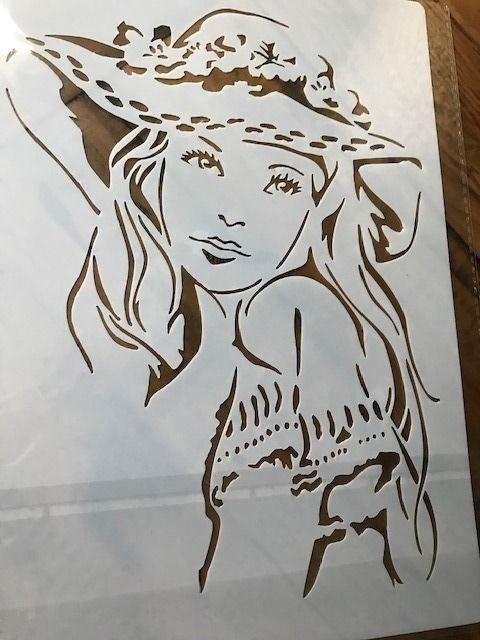Malschablone, Schablone Lady A4 NEU (Neu und originalverpackt) in ...