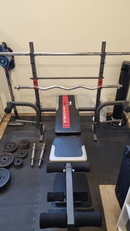 Hantelbank Hammer Strength Pro mit Gusshantelset | Kaufen auf Ricardo