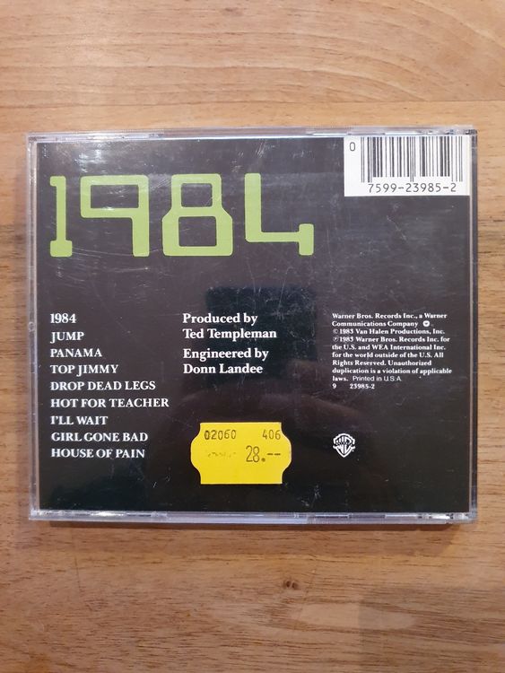 Van Halen - 1984 CD - Top Zustand - Kultalbum! (Gebraucht) in Sirnach ...