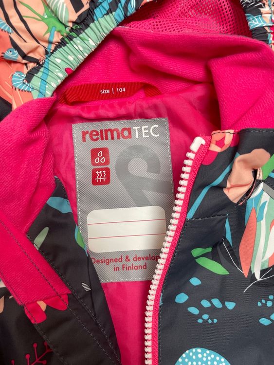 Reima Tec 104 Regenjacke und Regenhose Neon Pink Hoher NP (Gebraucht ...