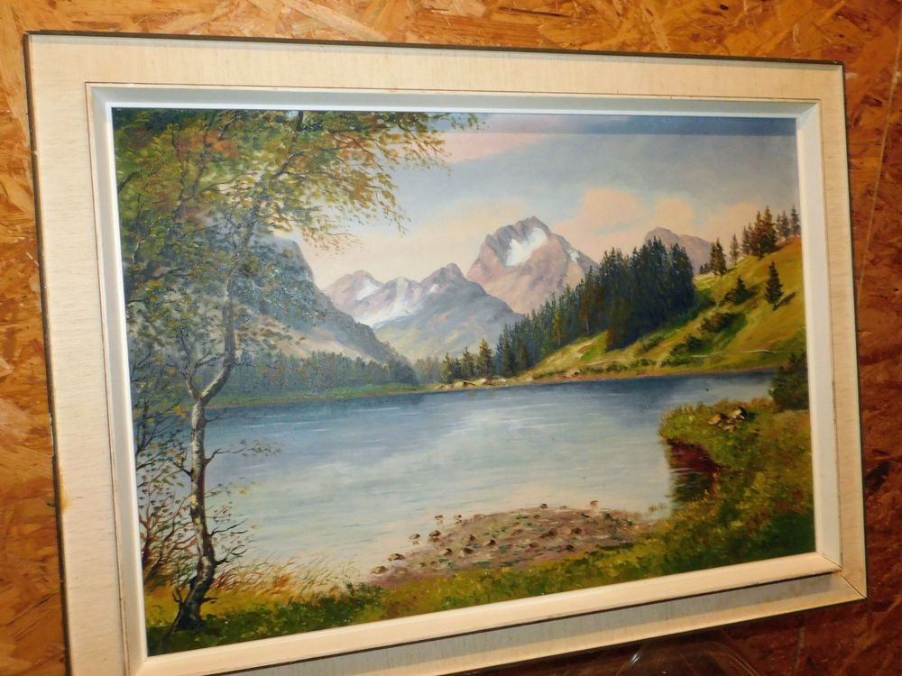 Rausverkauf - Kunst Ölgemälde signiert - Grob (Gebraucht) in Sursee für CHF 50 – nur Abholung ...