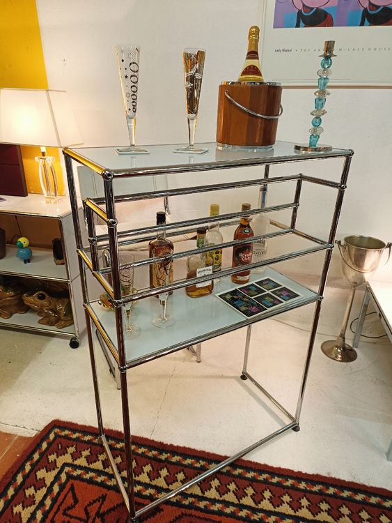 USM Bar Designklassiker vintage mit Glastablar (Gebraucht) in ...