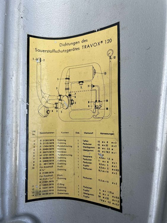 Atemschutz Kreislaufgerät «Travox 120» (Gebraucht) in Menziken für CHF ...