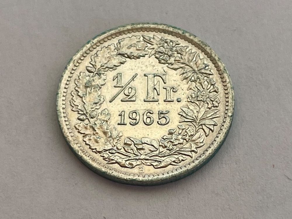 Superbe pièce ½ Fr HELVETIA 1965 en Argent | Kaufen auf Ricardo