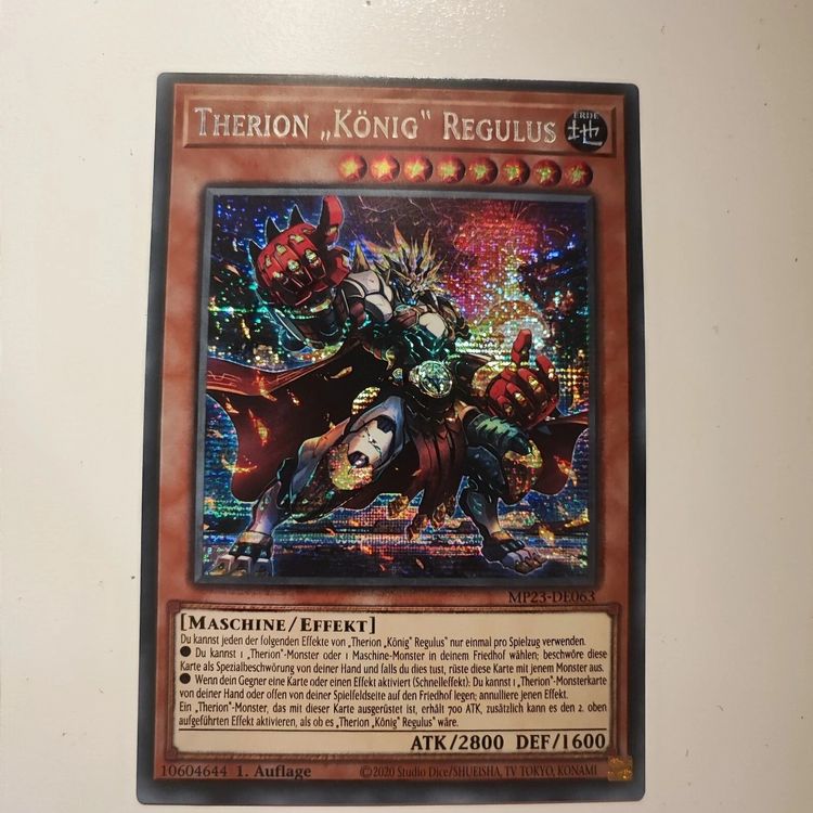 Yu-Gi-Oh! Therion „König“ Regulus. MP23-DE063 Secret Rare (Neu und ...
