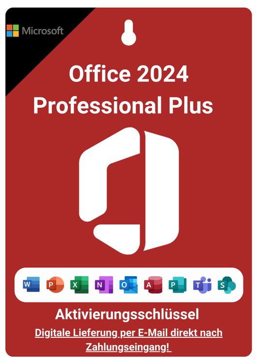 Office 2024 Pro Plus Vollversion - Sofortiger Versand (Gebraucht) in Zürich für CHF 15 – mit ...