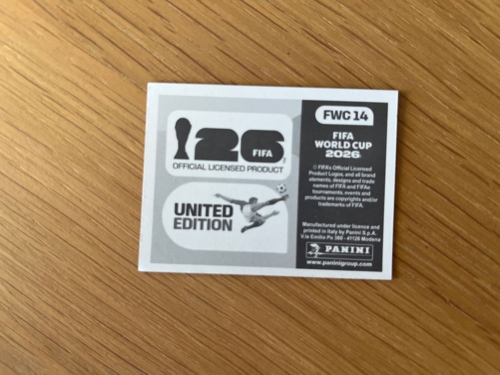 Panini WM 2026 Sticker FWC 14 (Neu und originalverpackt) in Luzern für ...