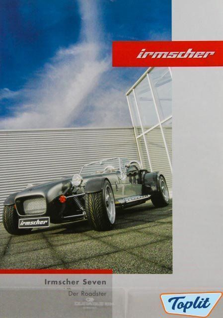 NEUWAGEN PROSPEKT IRMSCHER SEVEN ROADSTER 16V & TURBO - 2005 | Kaufen ...