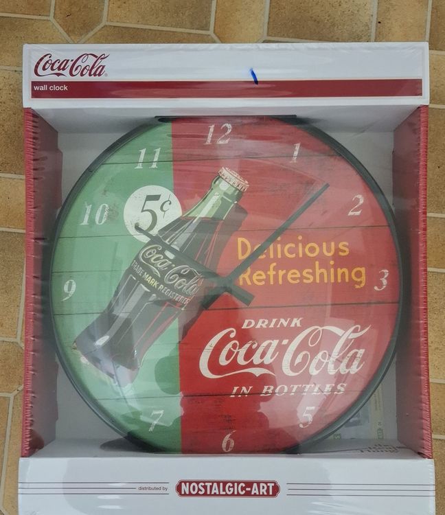 Coca Cola Wanduhr Retro Vintage Style USA Kult NEU (Neu und originalverpackt) in Kallnach für ...