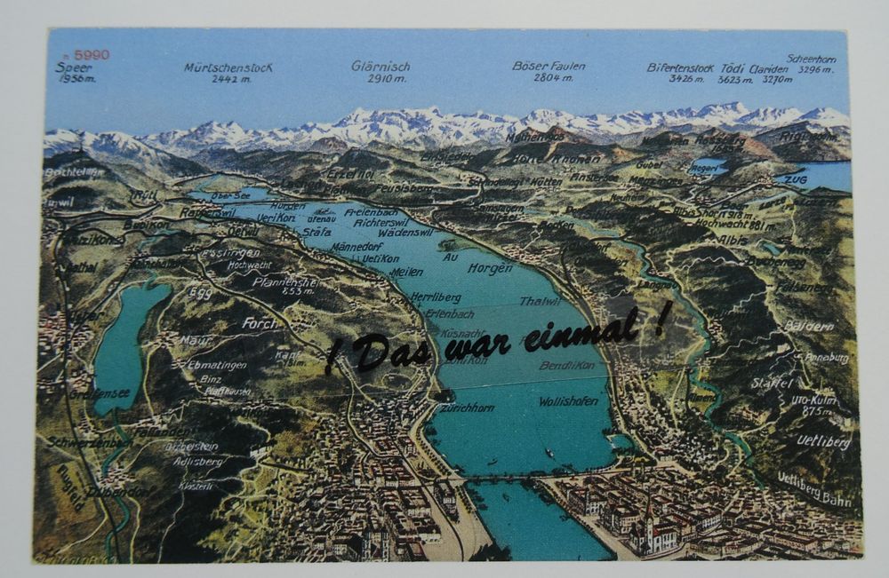Zürich Panorama Zürich bis Rapperswil anno dazumal (Gebraucht) in ...