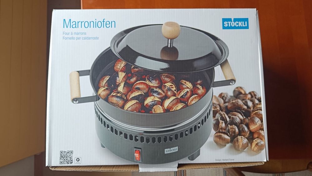 Stockli Marroniofen mit Grillplatte, neuwertig von Stöckli (Neu und ...