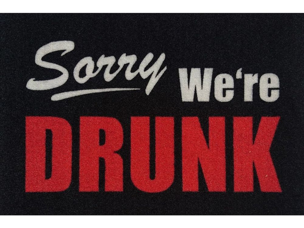 Fussmatte 40 x 60 cm - Sorry we're DRUNK (Neu und originalverpackt) in ...