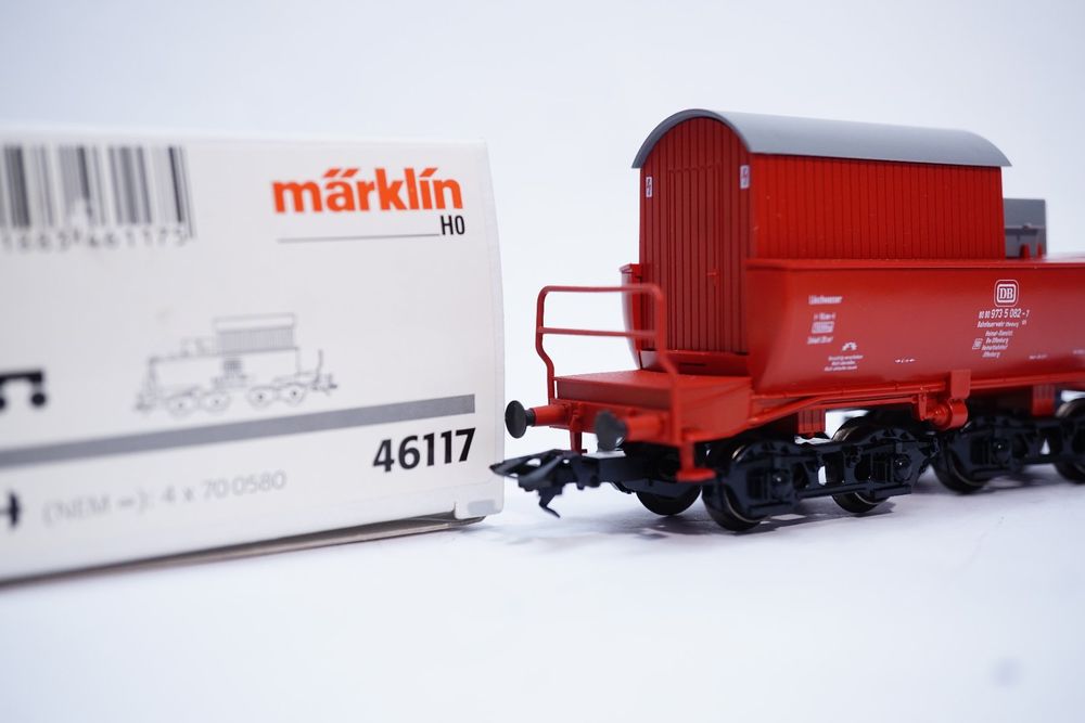 4œ Märklin HO 46117 DB Löschwasserwagen auf Wannen (Gebraucht) in für ...