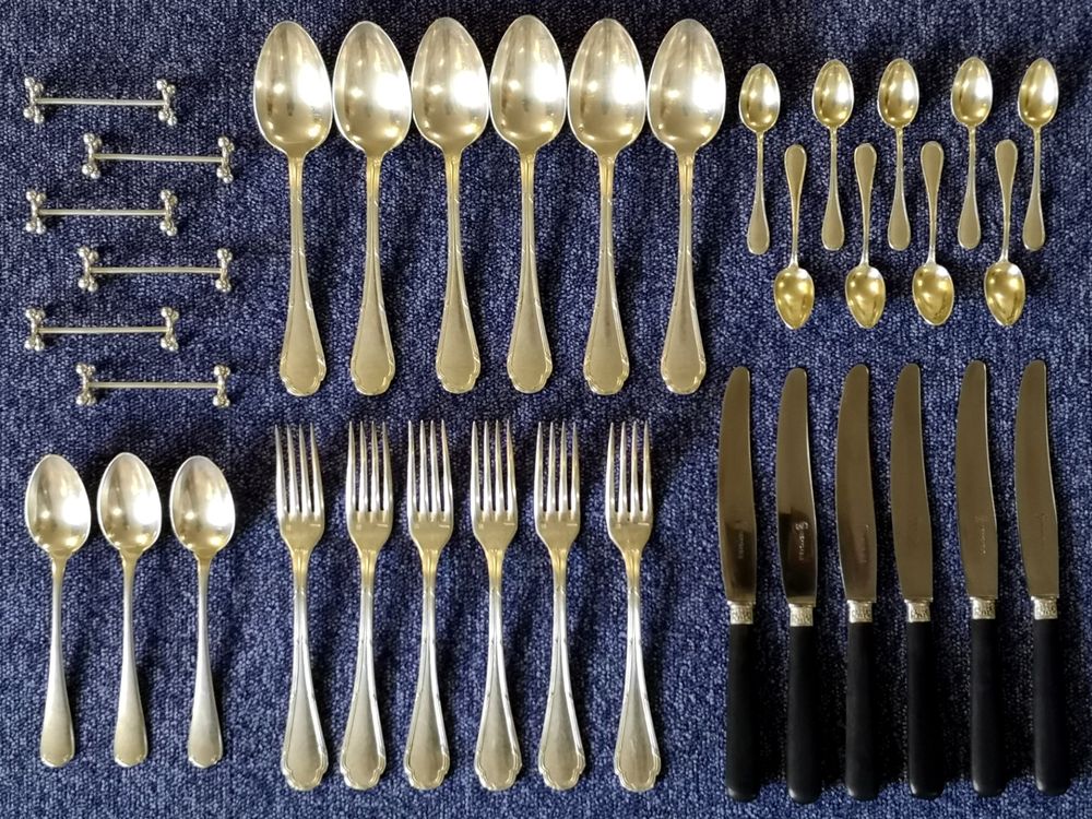 Silberbesteck-Set für 6 Personen - Marke ERCUIS 84 (Gebraucht) in Graben für CHF 22 – mit ...