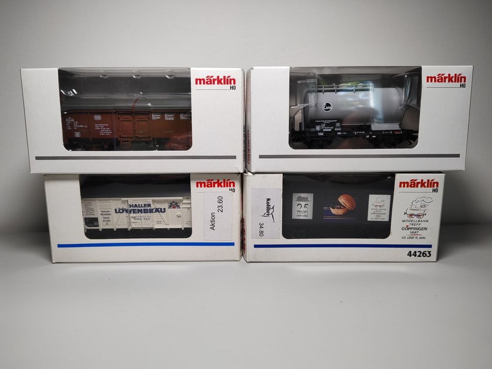 4x MÄRKLIN GÜTERWAGEN (48170, 48169, 44263, 4678) | Kaufen auf Ricardo