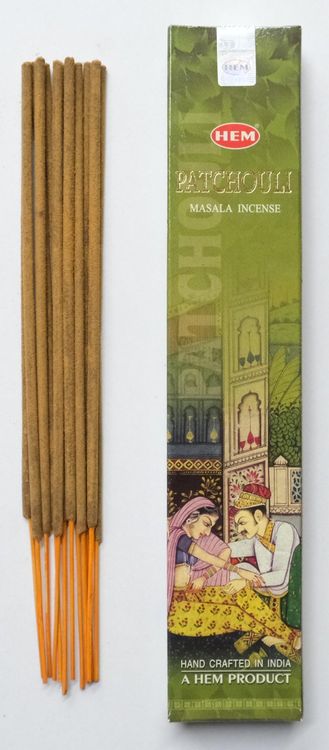 5 Pack Räucherstäbchen HEM und Goloka, Patchouli Weihrauch (Neu (gemäss ...
