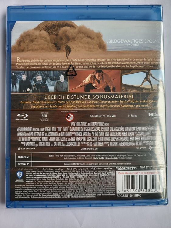 Dune - Teil 1 (Blu-Ray) Original verpackt (Neu und originalverpackt) in Kriens für CHF 6 – mit ...
