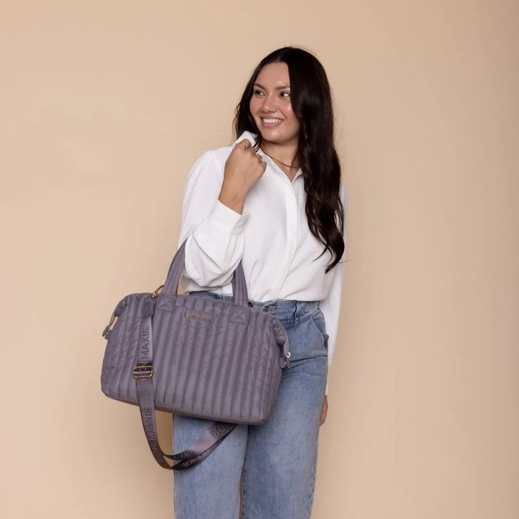 Bon Maxie puffy pillow bag Weekender Reisetasche Grau (Neu (gemäss ...