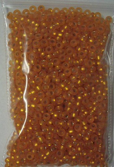 Rocailleperlen Orange matt mit Silbereinzug 2,6 mm | Kaufen auf Ricardo
