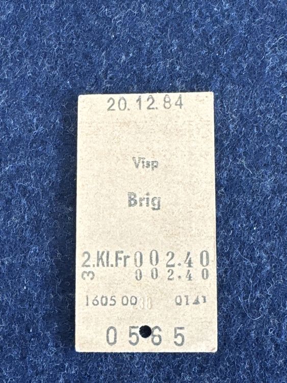 Billet CFF Ticket SBB (Gebraucht) in GRAND - LANCY für CHF 2 – mit ...