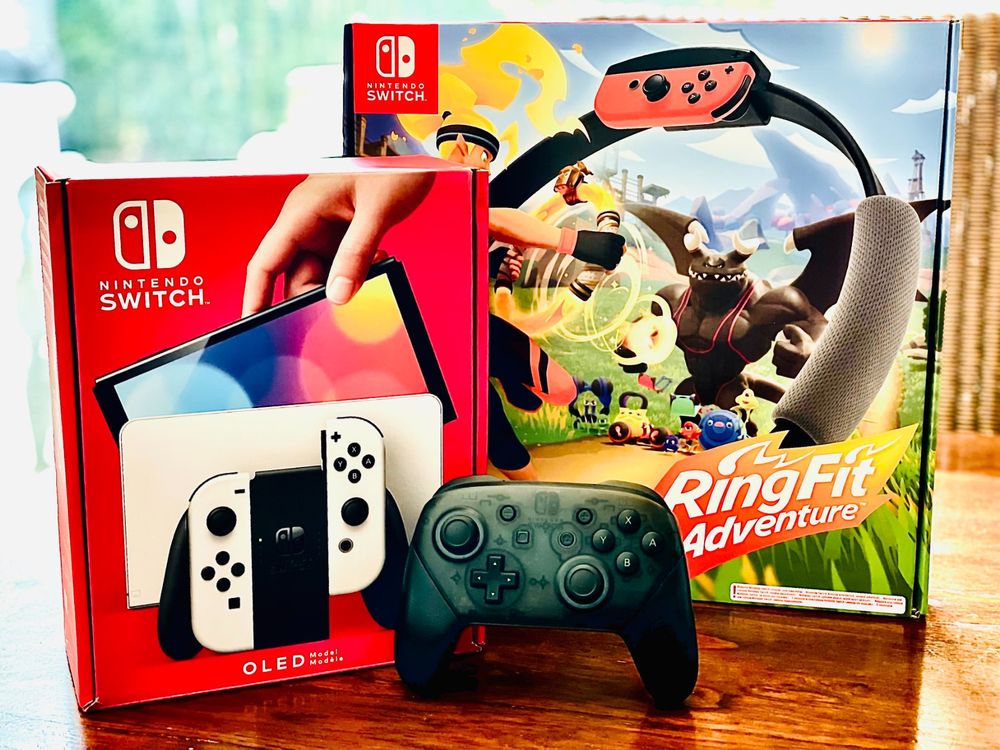 Nintendo Switch Box OLED | Pro Controller | Ring Fit Adventu | Kaufen ...