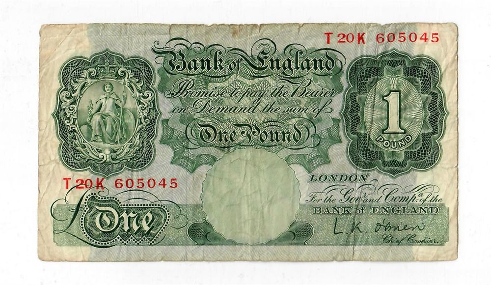 Antike Banknote England, 1 Pound (Gebraucht) in Landquart für CHF 1 ...