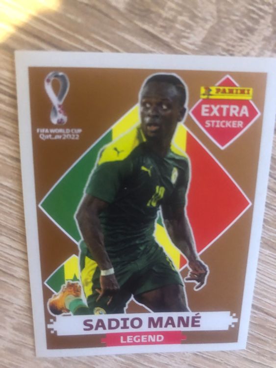Panini Extra Sticker Sadio Mané WM Qatar 2022 (Gebraucht) in Scharnachtal für CHF 10 – mit ...