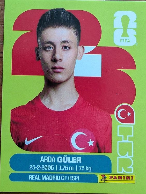 wm 2026 panini bild Arda Güler TUR 14 (Neu (gemäss Beschreibung)) in ...