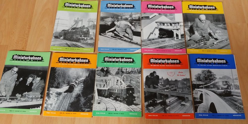 alte Miniaturbahn Magazine 1954-1955 (Gebraucht) in Waltenschwil für CHF 10 – mit Lieferung auf ...