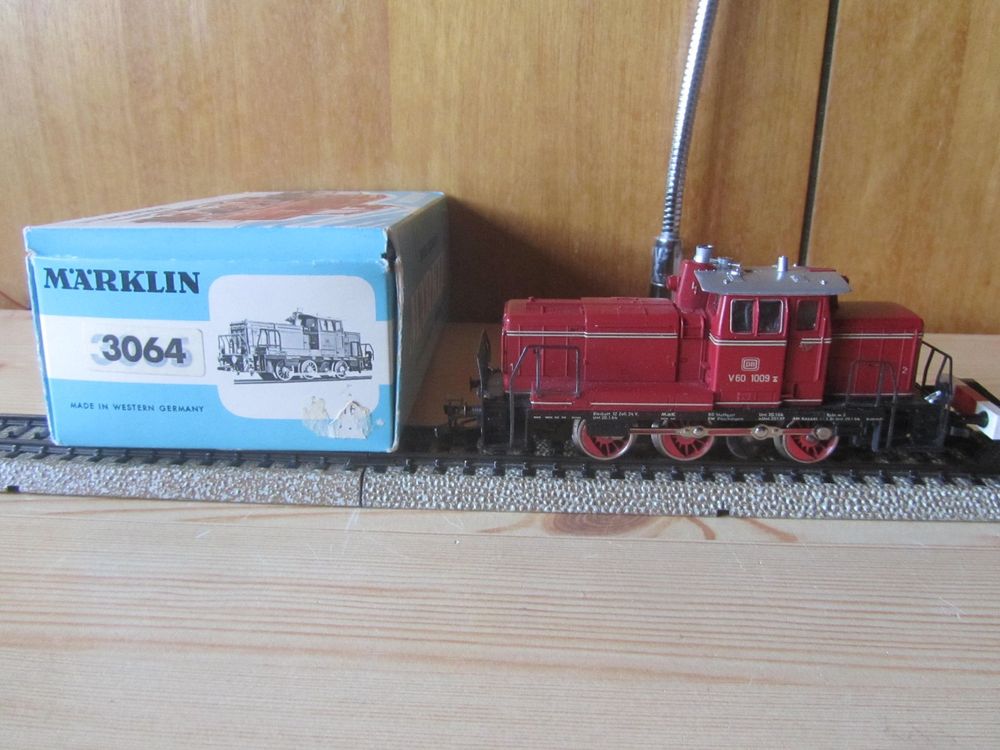 Märklin 3064 Rangierlok Diesel DB V60 1009 OVP (D'occasion) à ...