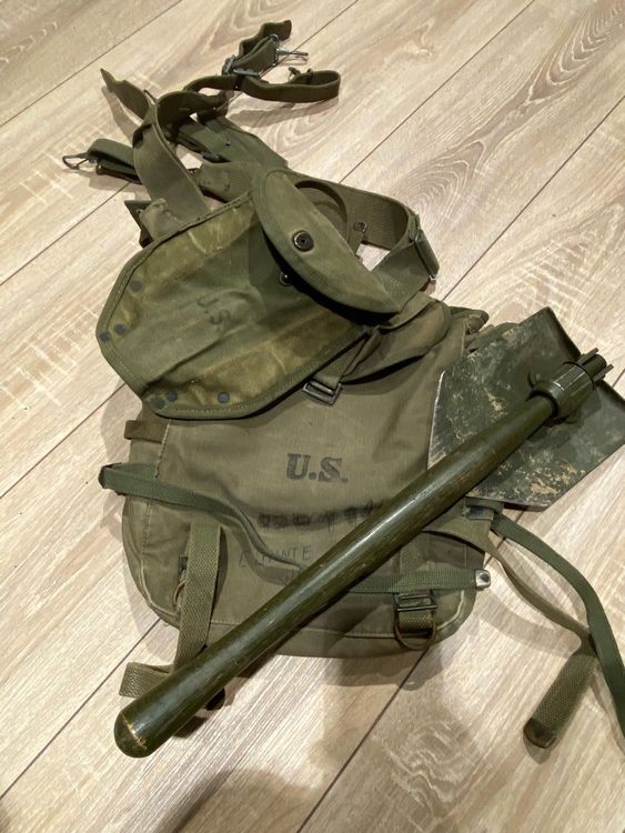 WW2 US ARMY BACKPACK UND SPATEN 1945 | Kaufen auf Ricardo