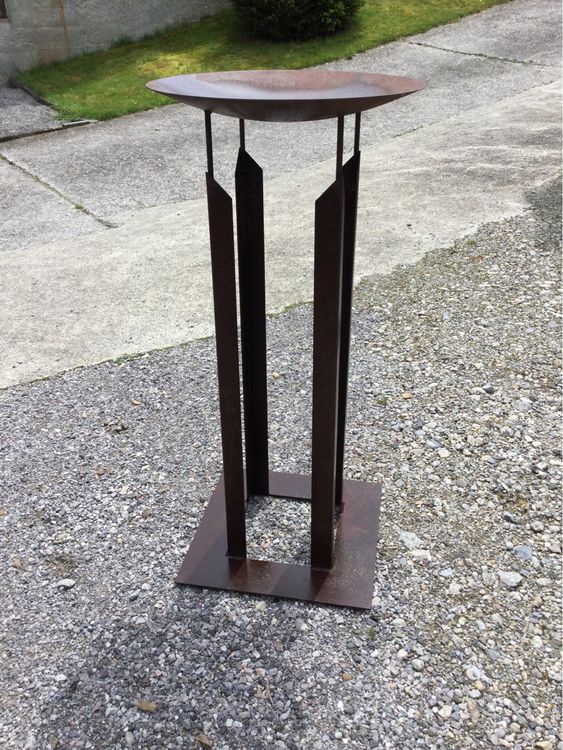 Rostsaule Mit Schale 120 Cm