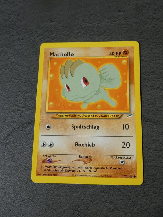 Pokemon Machollo 73/105 Neo Destiny (German) (Gebraucht) in Luzern für ...