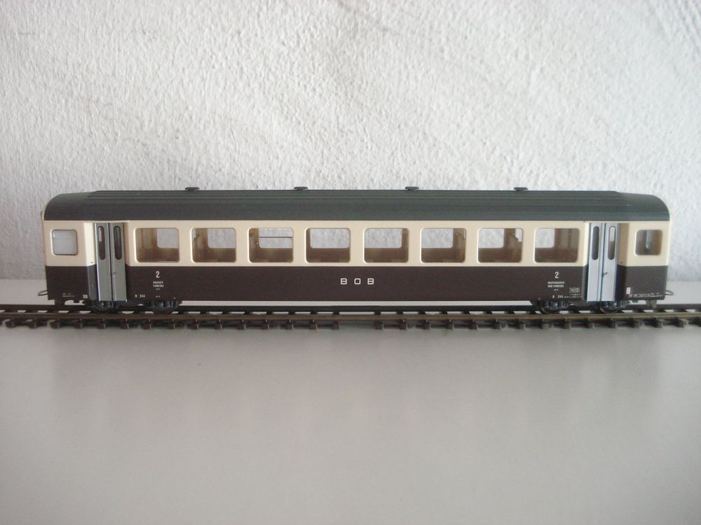 Bemo H0m: Personenwagen B 244 der BOB, OVP, wie neu (Gebraucht) in St.Gallen für CHF 131 – mit ...