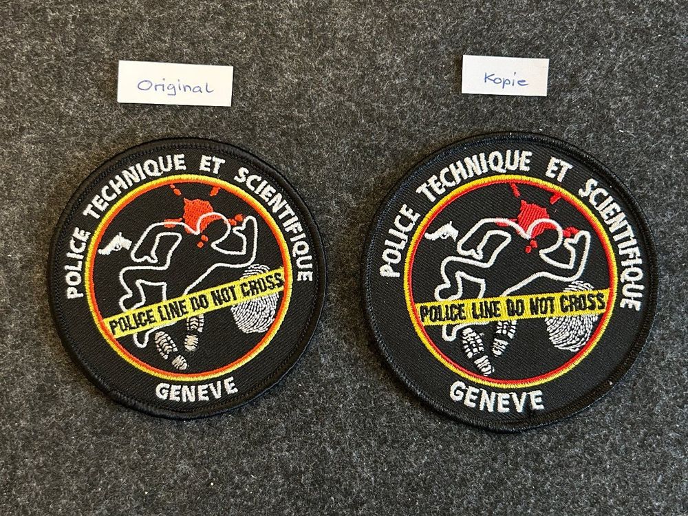 Patch Police Genève - POLICE TECHNIQUE ET SCIENTIFIQUE | Kaufen auf Ricardo