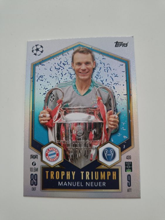 Topps Match Attax Karte 2024/25 MANUEL NEUER TROPHY TRIUMPH | Kaufen ...