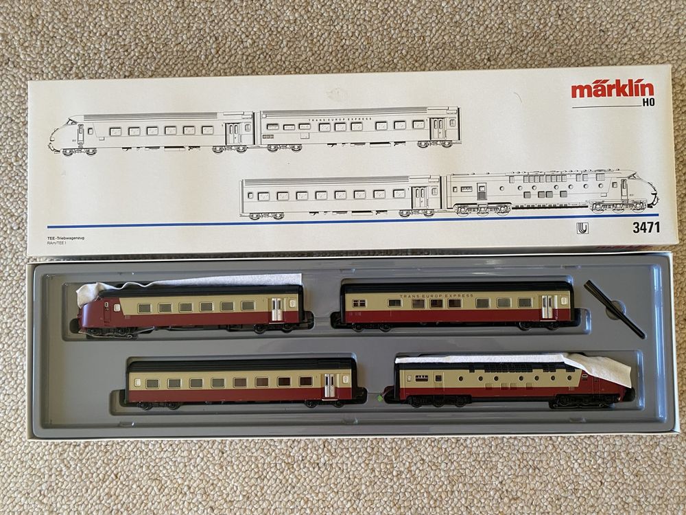 Märklin 3471 Treibwagenzug TEE - digital (Neu und originalverpackt) in ...